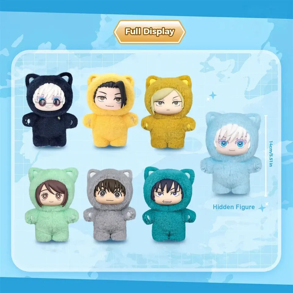 EAKI Jujutsu Kaisen Cat Ear Plushie Series Keychains Blind Box – amuse